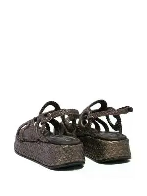 TONI PONS Braided Ring-detail Sandals