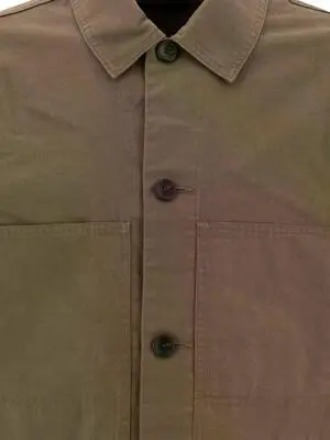 Vince Button-front Patch-pocket Jacket - Brown