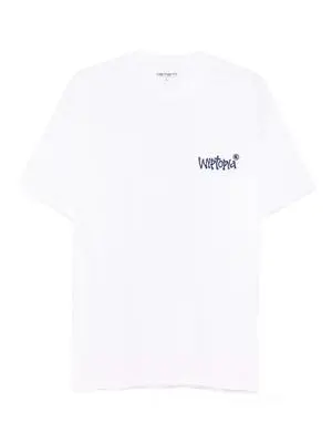 Carhartt Work In Progress Wiptopia Script T-shirt - White