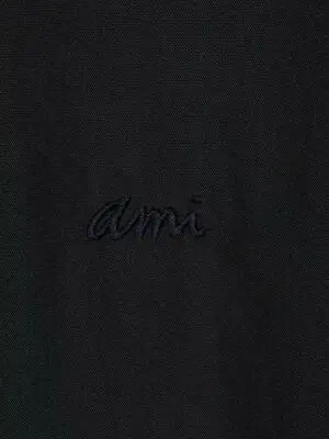 AMI Paris Embroidered Logo Shirt - Black