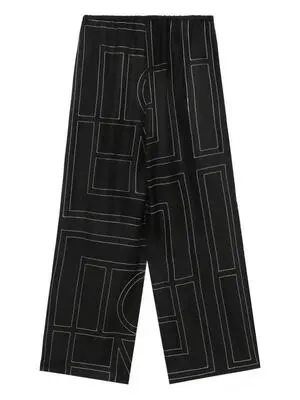 TOTEME Monogram Geometric Trousers