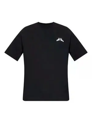 Samsøe Samsøe Hand Motif Organic Cotton T-shirt - Black