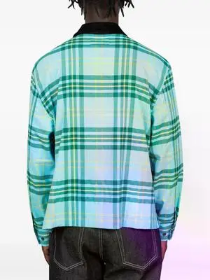 AWAKE NY Plaid Zip-up Shirt