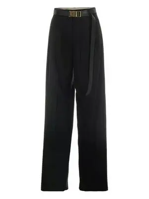 Max Mara Buckle-fastening Pleated Trousers