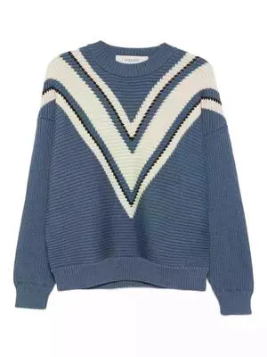 GOLDEN GOOSE Wool V-neck Sweater - Blue
