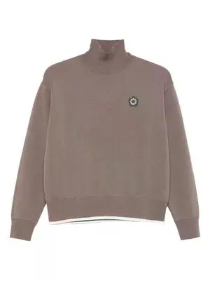 Kenzo Boke Flower 2.0 Embroidered High-neck Sweater - Brown