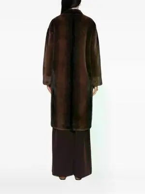 ERMANNO FIRENZE Faux-fur Coat With Flap Pockets