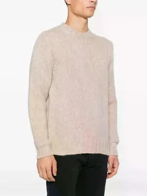 Fedeli Crew-neck Sweater - Brown