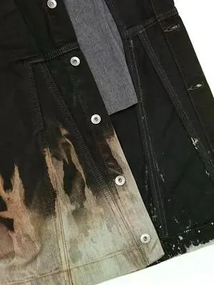 Rick Owens Flame-print Denim Jacket