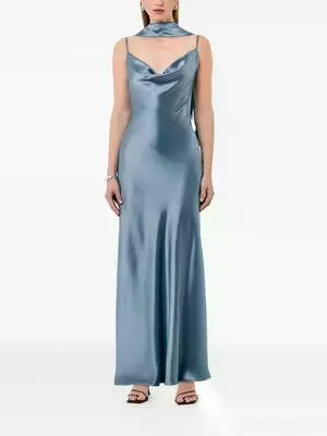 NICHOLAS Cowl-neck Maxi Dress - Blue