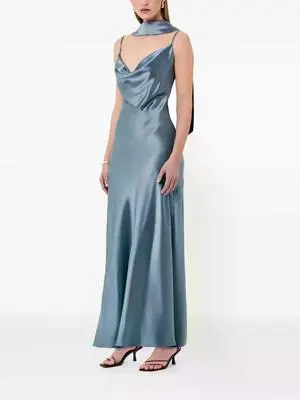 NICHOLAS Cowl-neck Maxi Dress - Blue