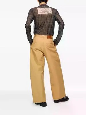 Acne Studios Organic-cotton Trousers - Brown