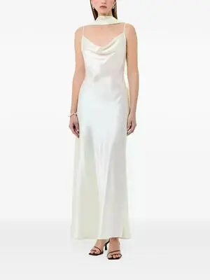 NICHOLAS Geneva Cowl-neck Dress - Neutrals