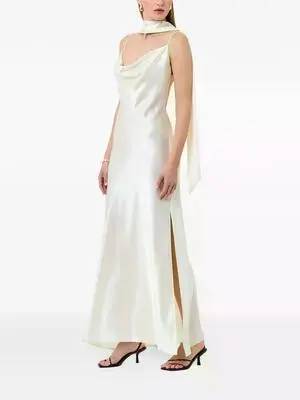 NICHOLAS Geneva Cowl-neck Dress - Neutrals