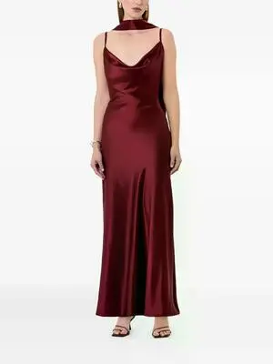 NICHOLAS Geneva Cowl-neck Dress - Red