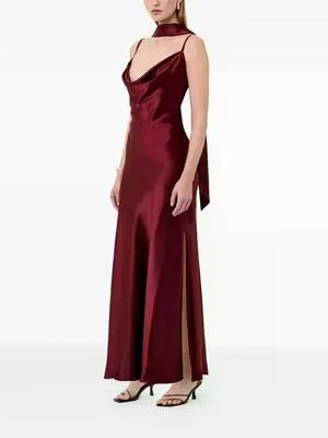 NICHOLAS Geneva Cowl-neck Dress - Red