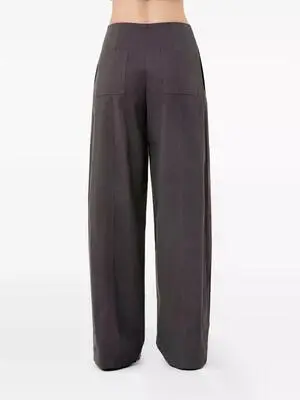 NICHOLAS Amalia Zip-detail Trousers - Brown