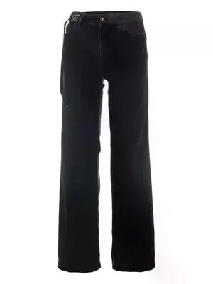 Liu Jo Belted High-waist Jeans - Black