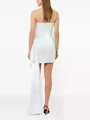 NICHOLAS Calliope Draped Mini Dress - Neutrals