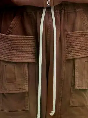 Rick Owens Multiple-pockets Drawstring Drop-crotch Trousers