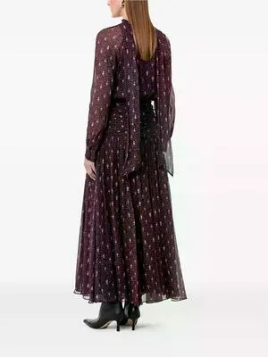 NICHOLAS Draya Floral-print Maxi Dress - Purple