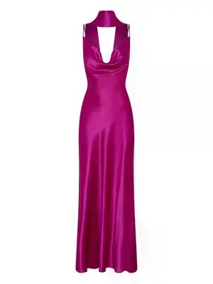 NICHOLAS Cowl-neck Maxi Dress - Pink