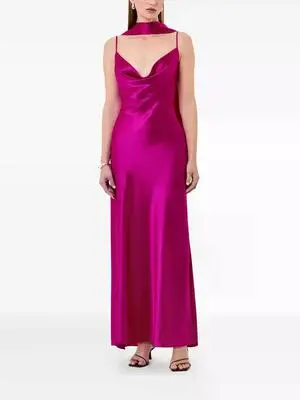 NICHOLAS Cowl-neck Maxi Dress - Pink
