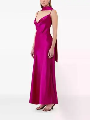 NICHOLAS Cowl-neck Maxi Dress - Pink