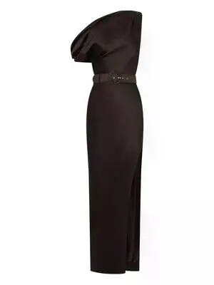 NICHOLAS Halle One-shoulder Maxi Dress - Brown