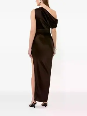 NICHOLAS Halle One-shoulder Maxi Dress - Brown