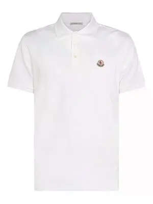 Moncler Logo-patch Polo Shirt Light And Natural