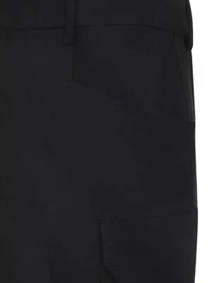 Rick Owens Cargo Pocket Wool Skirt - Black