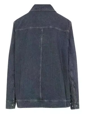 Rick Owens Button-fastening Denim Jacket - Grey