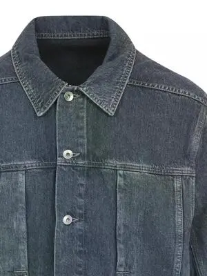 Rick Owens Button-fastening Denim Jacket - Grey