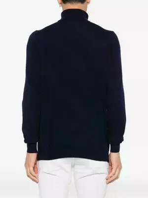 Fedeli Cashmere Roll-neck Sweater - Blue