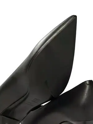 SERGIO LEVANTESI Ella Pointed-toe Leather Pumps - Black