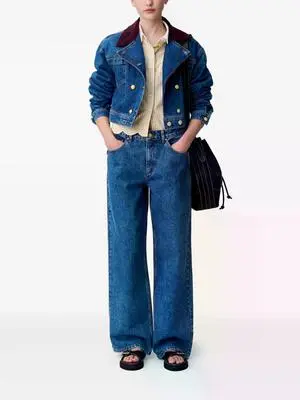 Claudie Pierlot Logo-patch Straight-leg Jeans