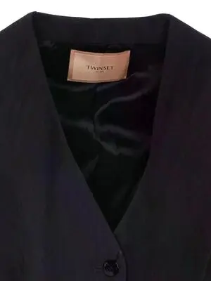 TWINSET V-neck Buttoned Waistcoat - Black