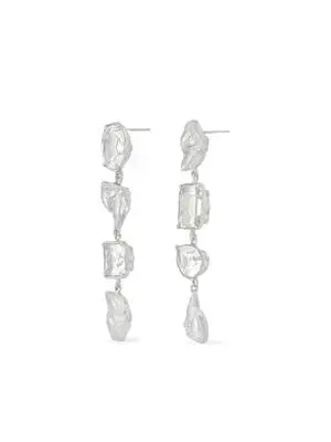 LOVENESS LEE Sami Sapphire Drop Earrings - Silver