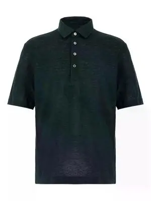 Zegna Linen Buttoned Polo Shirt