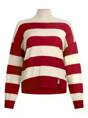 Liu Jo Striped High-neck Sweater - Red