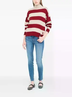 Liu Jo Striped High-neck Sweater