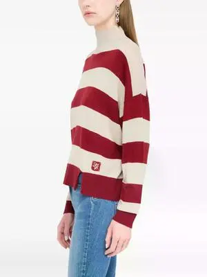 Liu Jo Striped High-neck Sweater