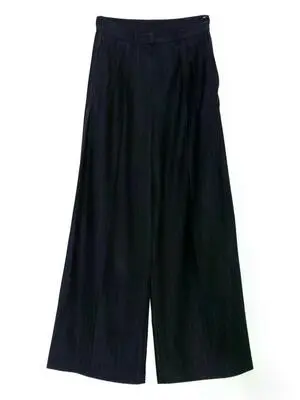 Max Mara Pinstripe Pleated Trousers
