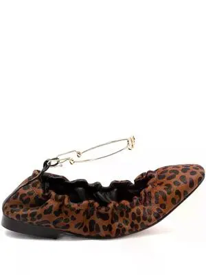 TWINSET Leopard-print Ballet Flats - Brown