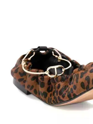 TWINSET Leopard-print Ballet Flats