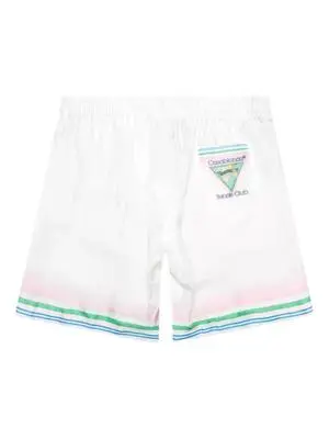 Casablanca Striped Drawstring Shorts
