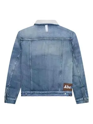 ADVISORY BOARD CRYSTALS Shearling-lined Denim Jacket