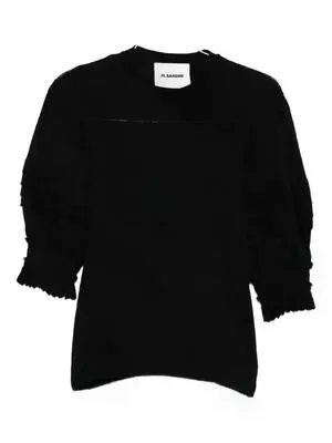 JIL SANDER Pleated-sleeve Top