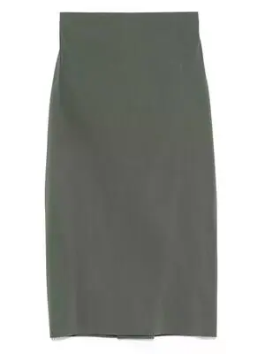 Alberta Ferretti Ribbed-knit Knee-length Skirt